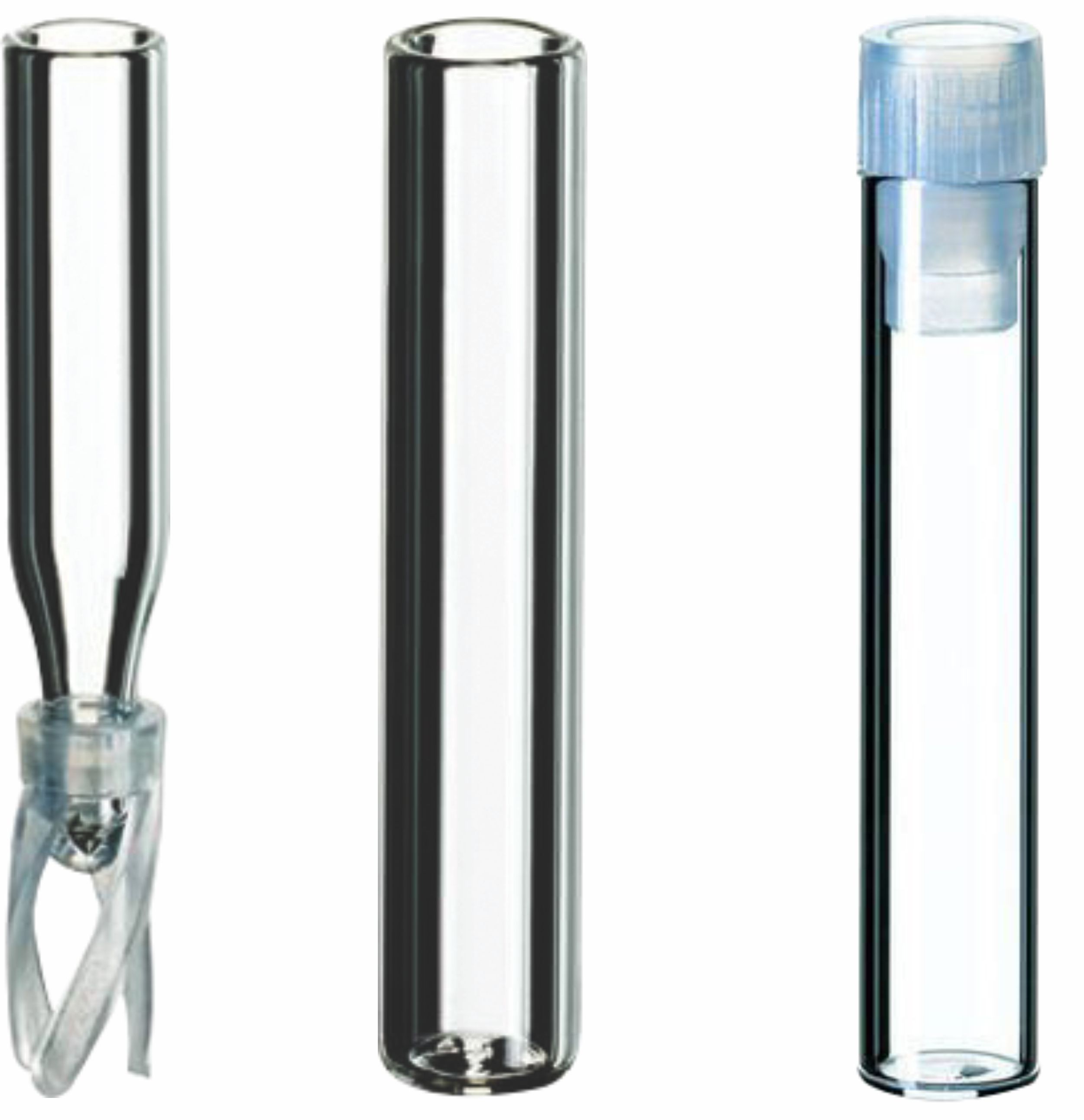 1ml Clear Glass Shell Vial with PE Plug Cap